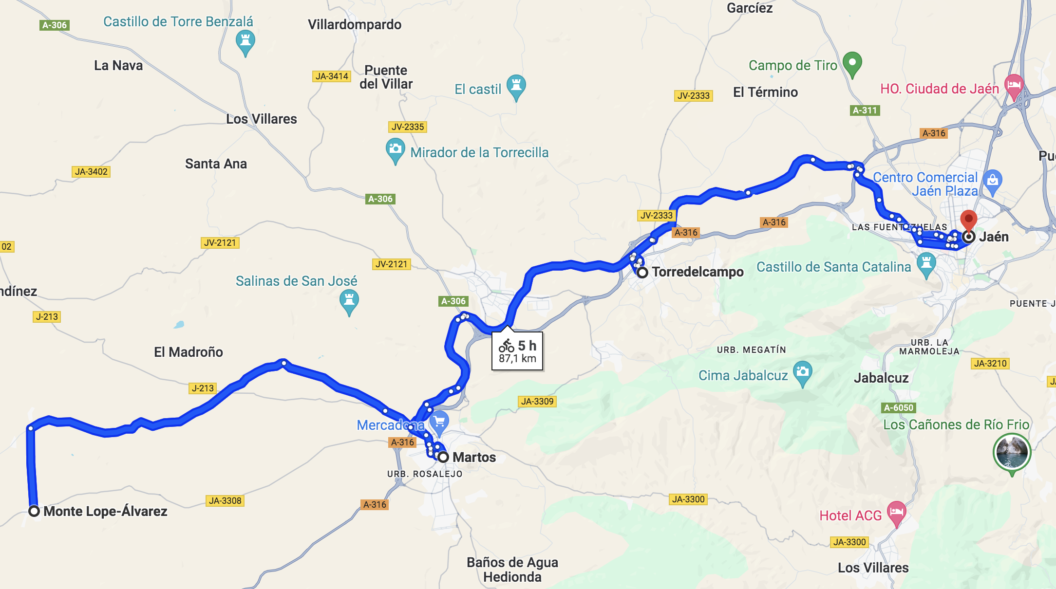 Ruta 33 – Club Cicloturista Jaén